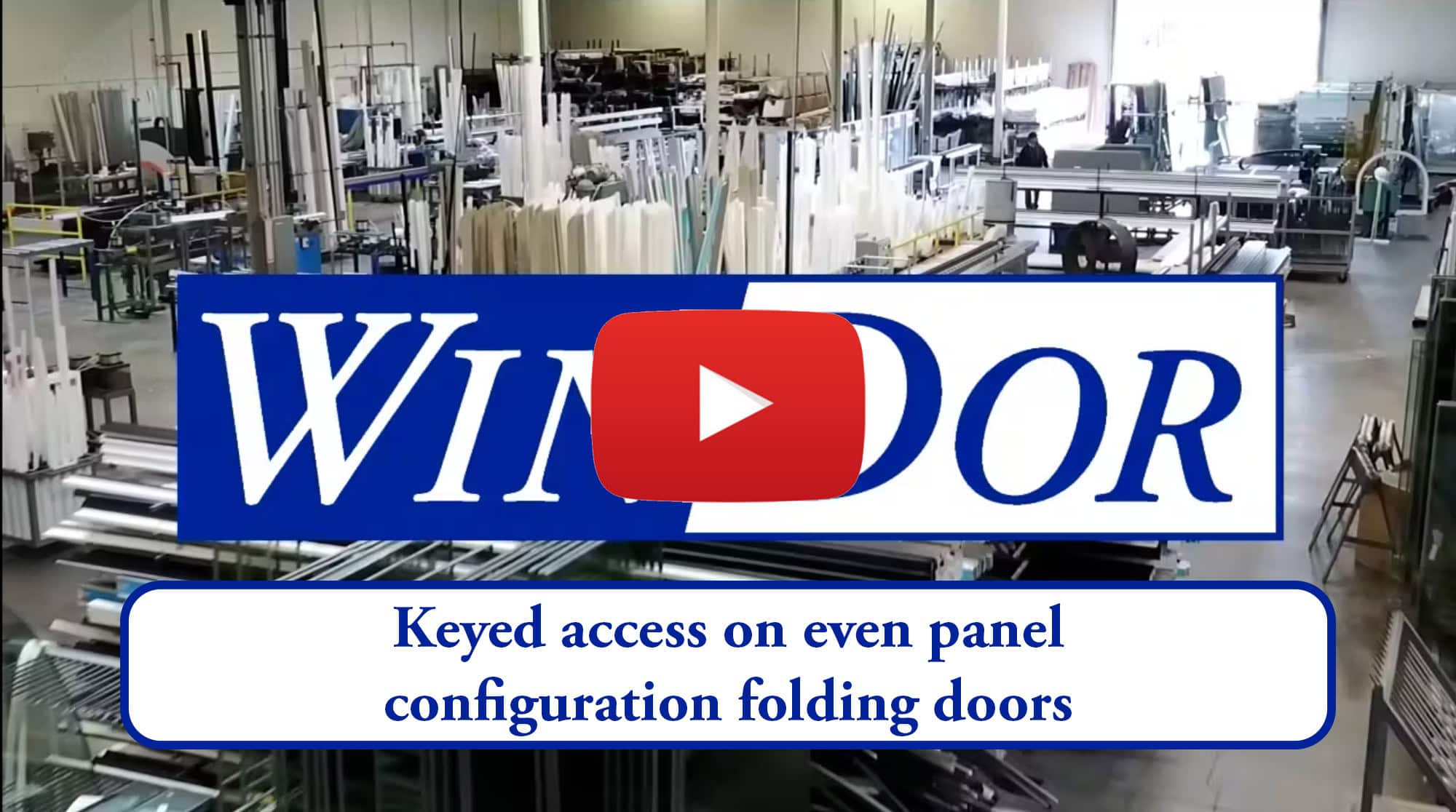 3750 Folding Door - WinDor Systems